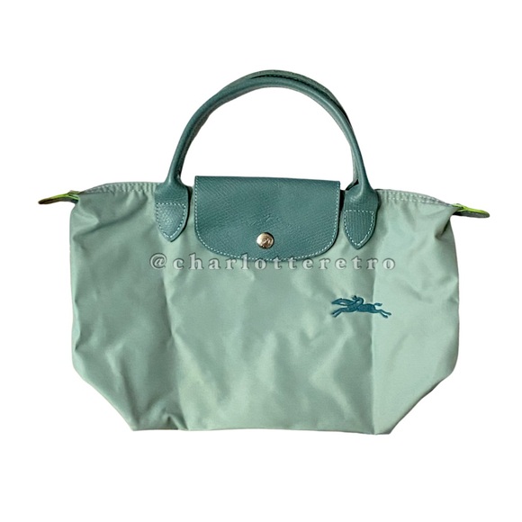 Longchamp | Bags | Longchamp Le Pliage Green S Handbag Recycled Canvas ...